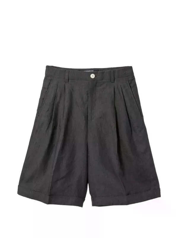 Jacquemus Pleated Turn-up Trousers