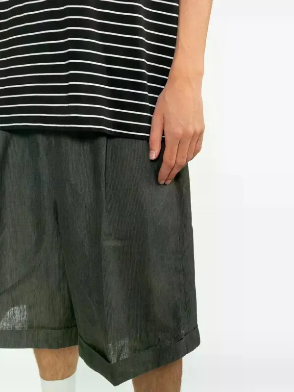 Jacquemus Pleated Turn-up Trousers