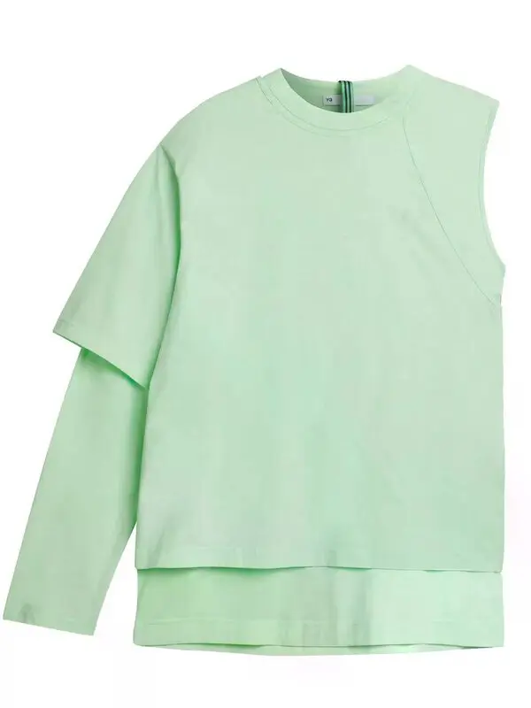 Y3 Asymmetric Layered Effect T-shirt