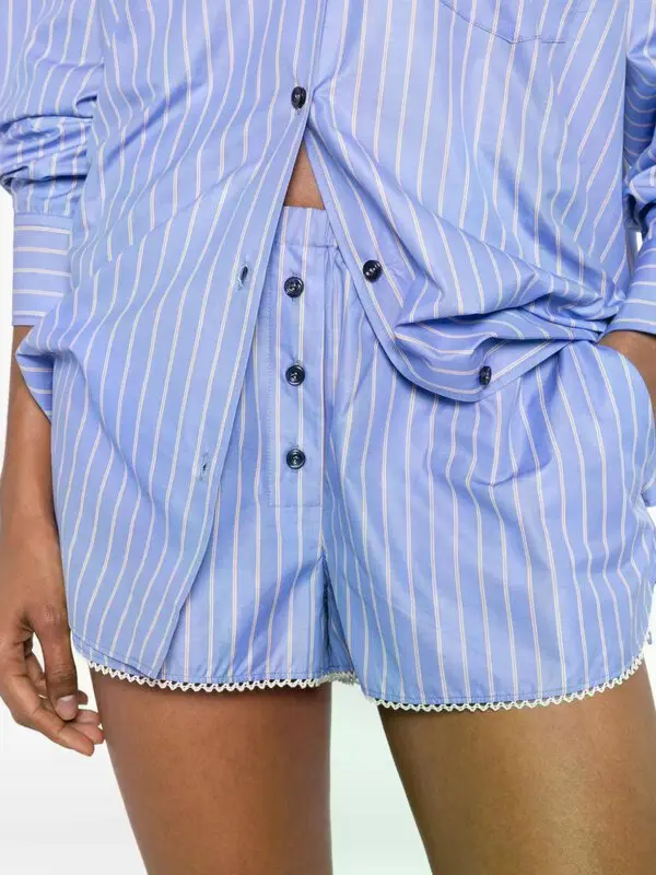 Andamane Arabella Striped Buttoned Shorts