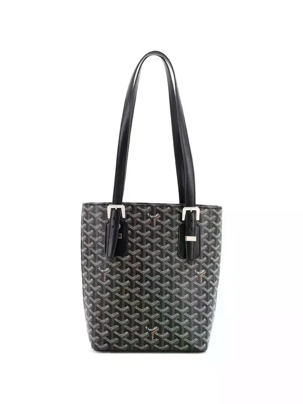 Goyard Marie Galante Pm Tote Bag In Coated Canvas - Black