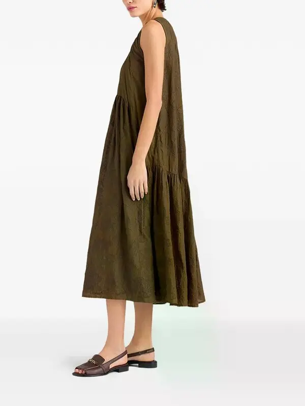 Momoni Cobre Embroidered Maxi Dress