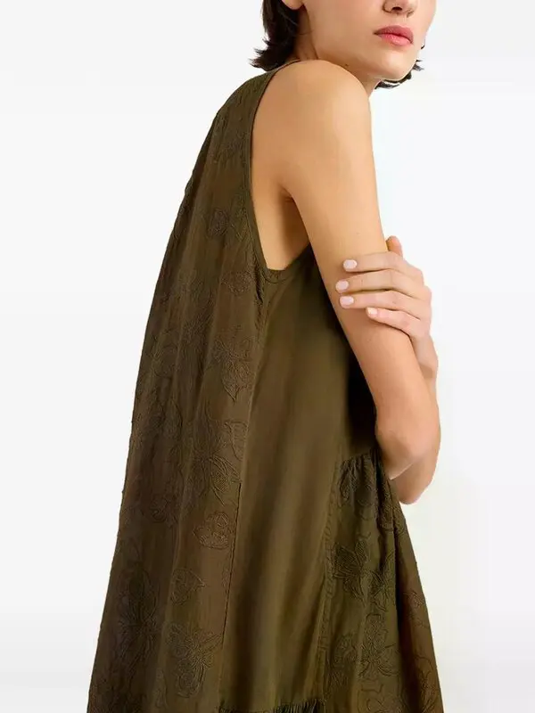 Momoni Cobre Embroidered Maxi Dress