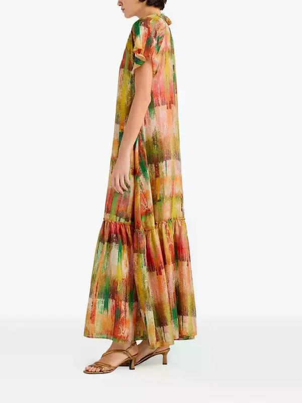 Momoni Paloma Printed Silk Maxi Dress