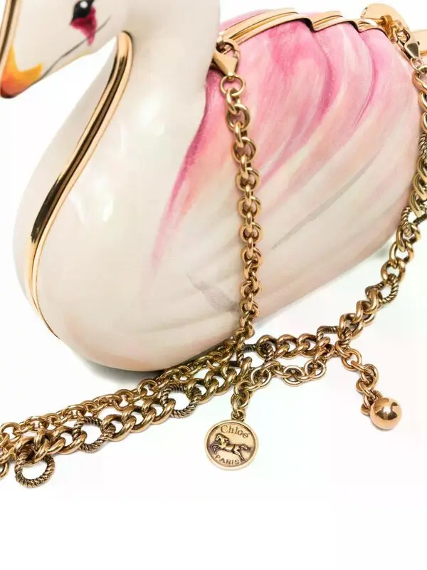Chloé Tropica Swan Crossbody Bag - Neutrals