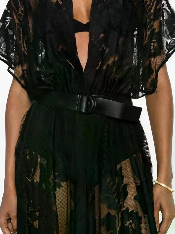 Norma Kamali Floral Devoré Maxi Dress