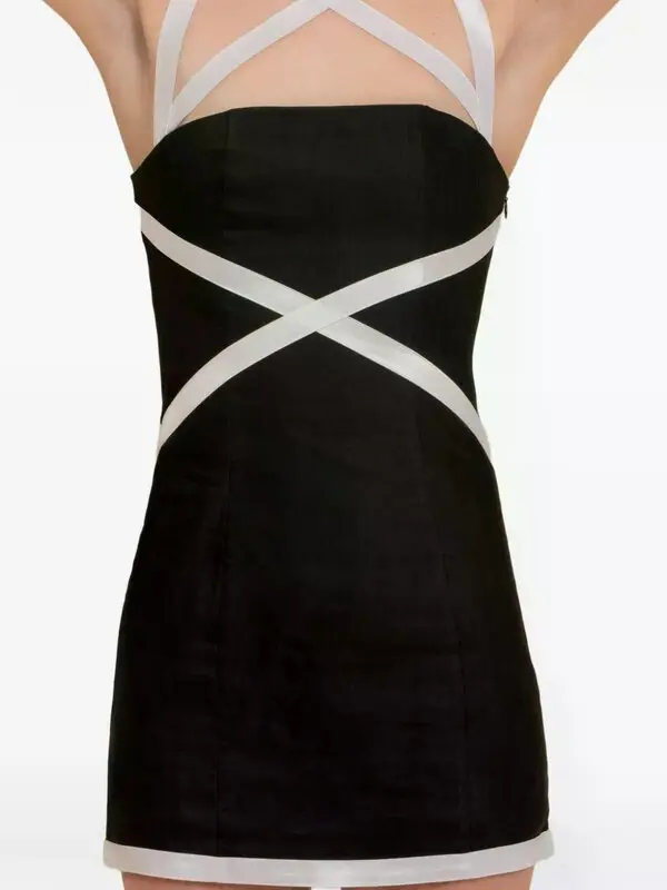 CONTESSA MILLS Criss-cross Strap Mini Dress