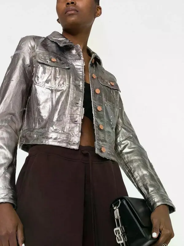 DIESEL® Cropped Metallic Jacket