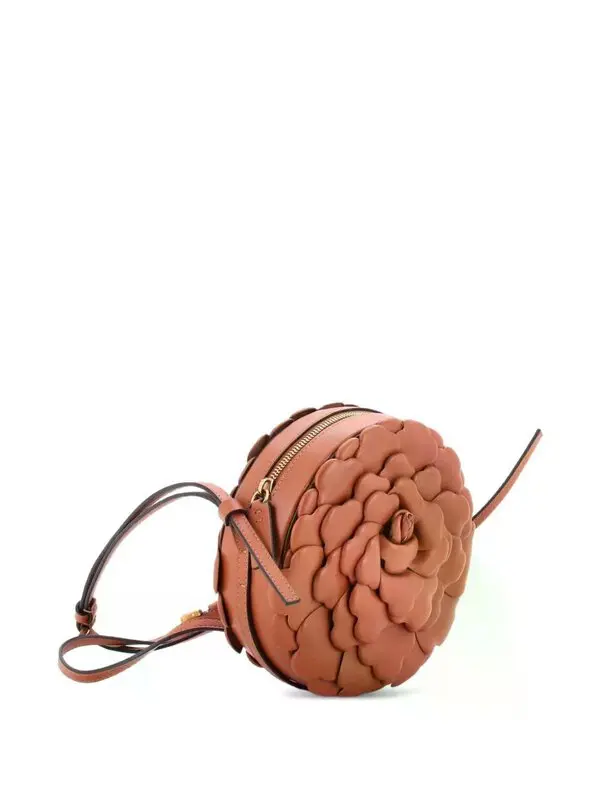 Valentino Garavani Atelier 03 Rose Edition Round Crossbody Bag - Brown