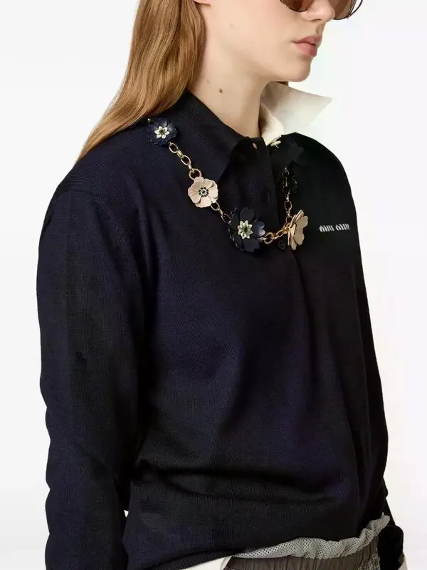 Miu Miu Wool Knit Polo Shirt