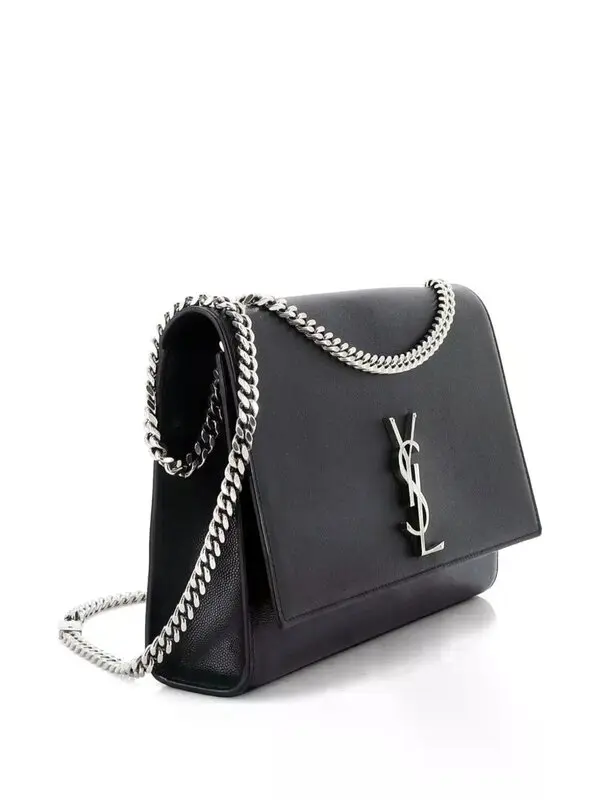 Saint Laurent Classic Monogram Grainy Leather Large Crossbody Bag