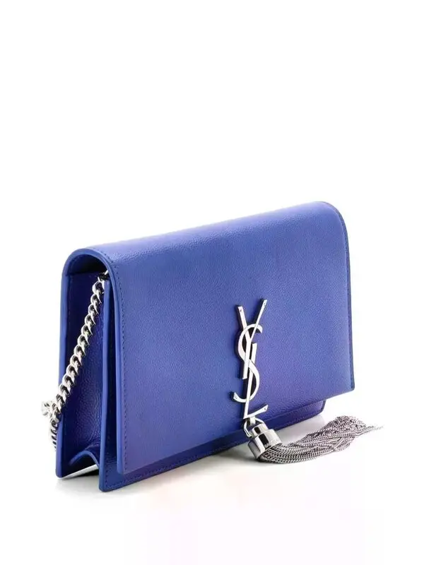 Saint Laurent Monogram Tassel Chain Wallet Leather Crossbody Bag