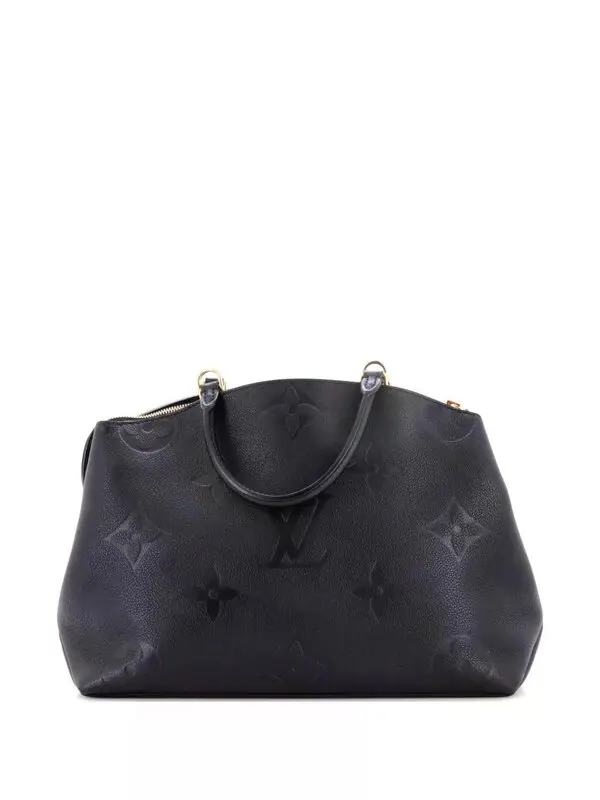 LOUIS VUITTON Grand Palais Handbag Monogram Empreinte Giant Shoulder Bag - Black