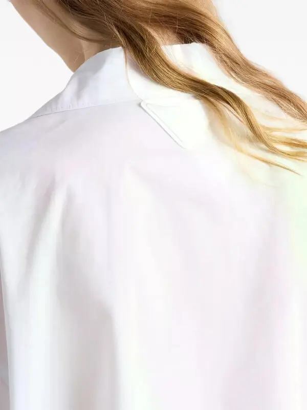 Prada Embroidered Poplin Shirt