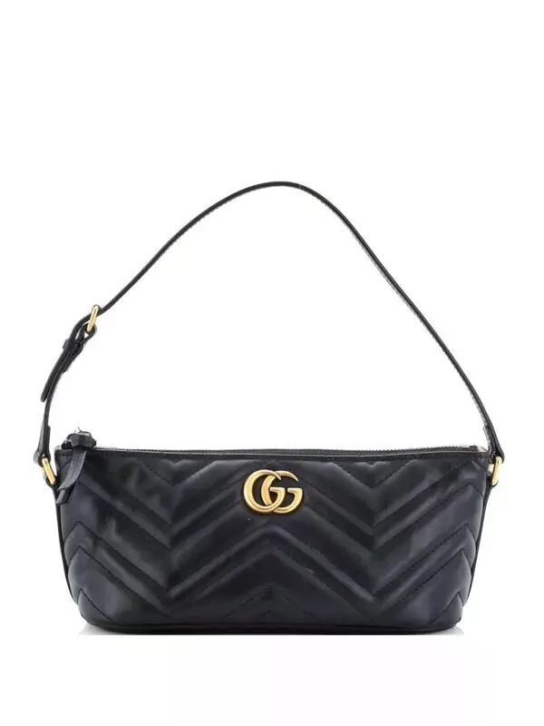 Gucci Matelassé Leather Small Hobo Bag - Black