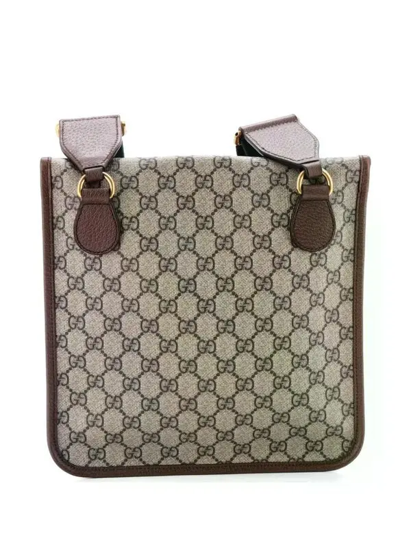 Gucci Neo Vintage Envelope Messenger Gg Coated Canvas Bag - Brown