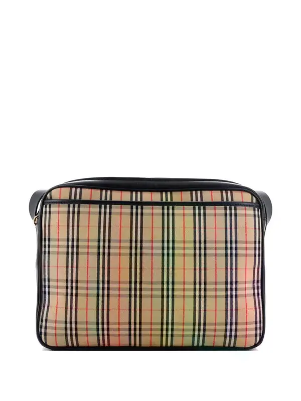 Burberry Link Chain Camera Bag 1983 Knight Check Canvas