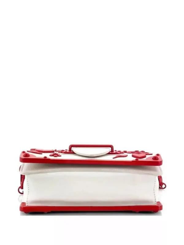 Prada Cahier Embellished Leather Small Crossbody Bag