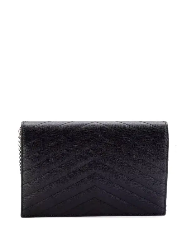 Saint Laurent Monogram Wallet On Chain Bag - Black