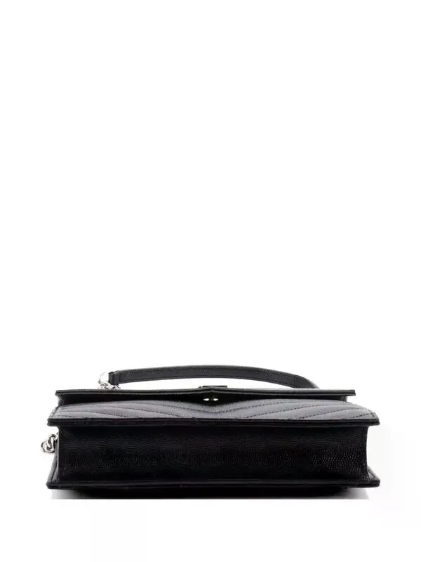 Saint Laurent Monogram Wallet On Chain Bag - Black