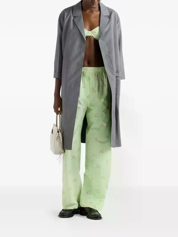 Prada Single-breasted Light Mohair Coat