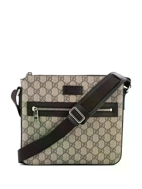 Gucci Gg Coated Canvas Messenger Bag