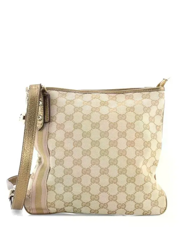 Gucci Jolicoeur Messenger Bag Gg Canvas Crossbody Bag - Neutrals