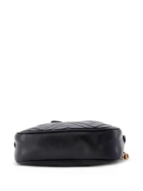 Gucci Matelassé Leather Small Shoulder Bag - Black