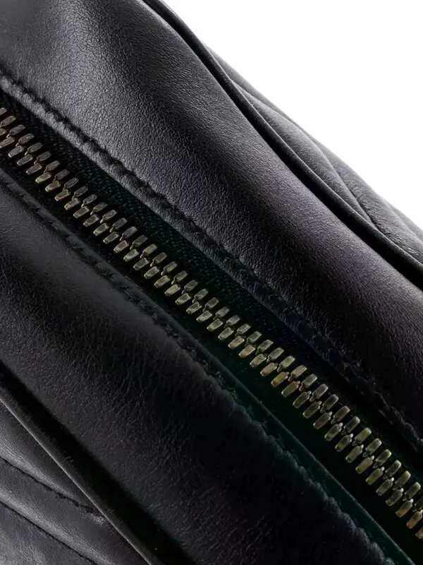 Gucci Matelassé Leather Small Shoulder Bag - Black