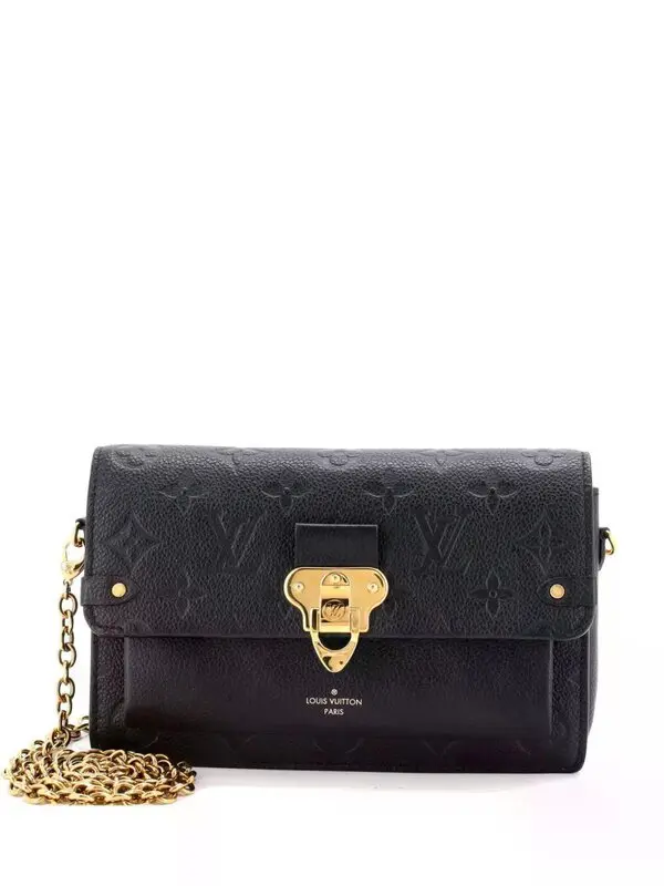 LOUIS VUITTON Vavin Chain Wallet Nm Monogram Empreinte Leather - Black