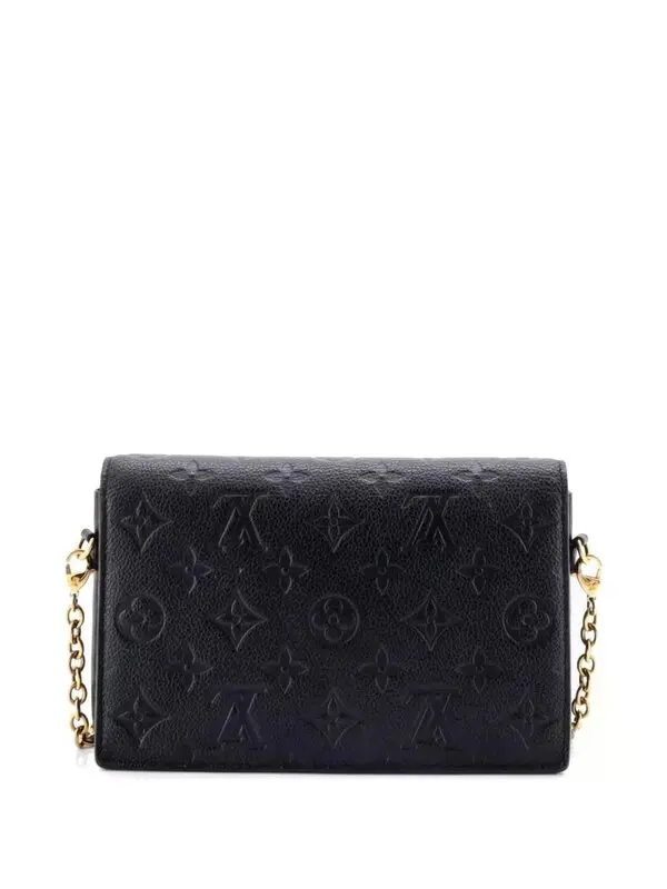 LOUIS VUITTON Vavin Chain Wallet Nm Monogram Empreinte Leather - Black