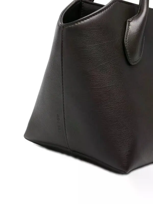 THE ROW Terrasse Bauletto Leather Tote Bag - Brown