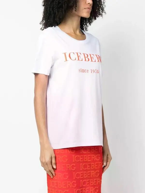 Iceberg Logo Print Short Sleeve T-shirt