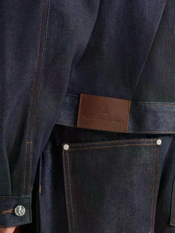 Manière De Voir Maniere De Voir Damie Boxy-fit Denim Jacket