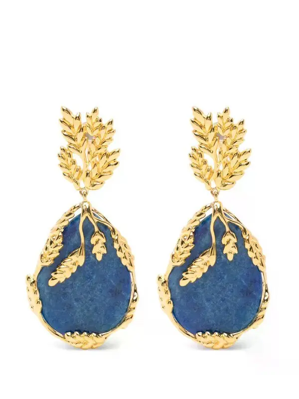 AURÉLIE BIDERMANN Françoise Lapis Lazuli Drop Earrings - Gold