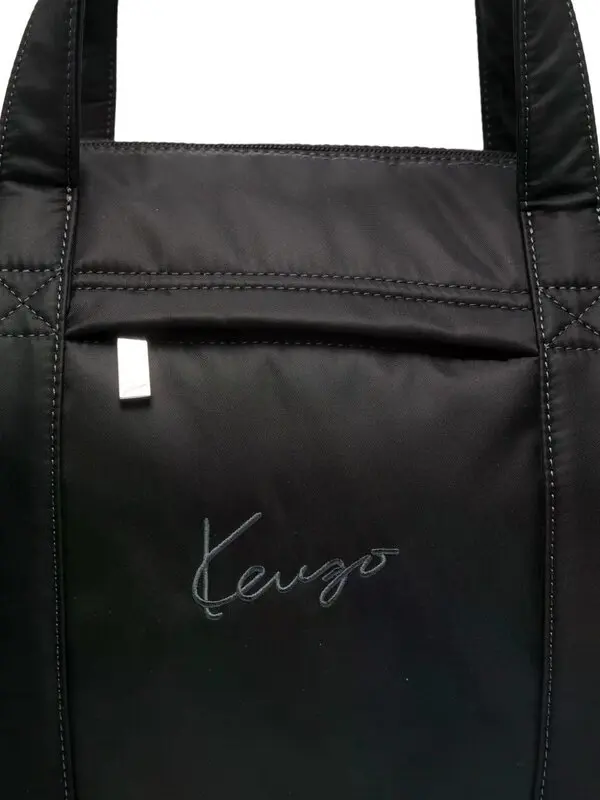 Kenzo Logo Embroidered Duffle Bag