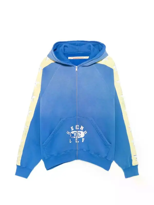 SECND SLF Star-print Zip-up Hoodie