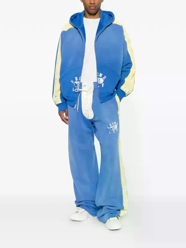 SECND SLF Star-print Zip-up Hoodie