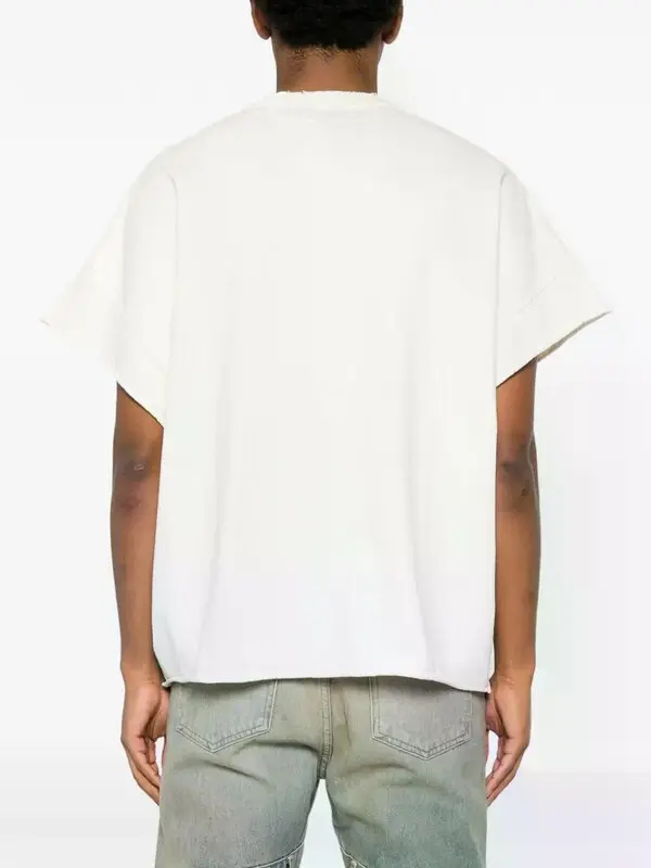 SECND SLF Graphic-print Distressed T-shirt