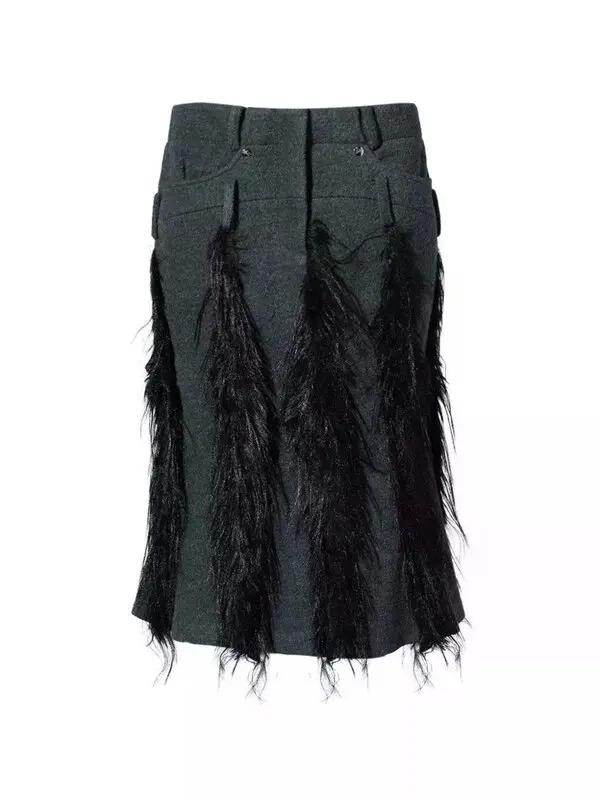 FEY FEY WORLDWIDE Belt-loop Midi Skirt