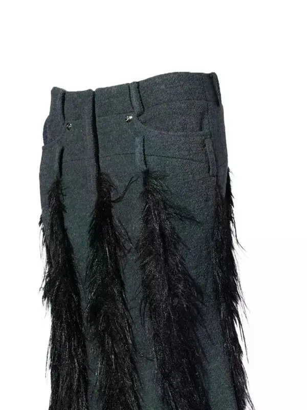 FEY FEY WORLDWIDE Belt-loop Midi Skirt