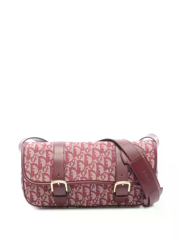 Dior Diorissimo Trotter Canvas Crossbody Bag - Red