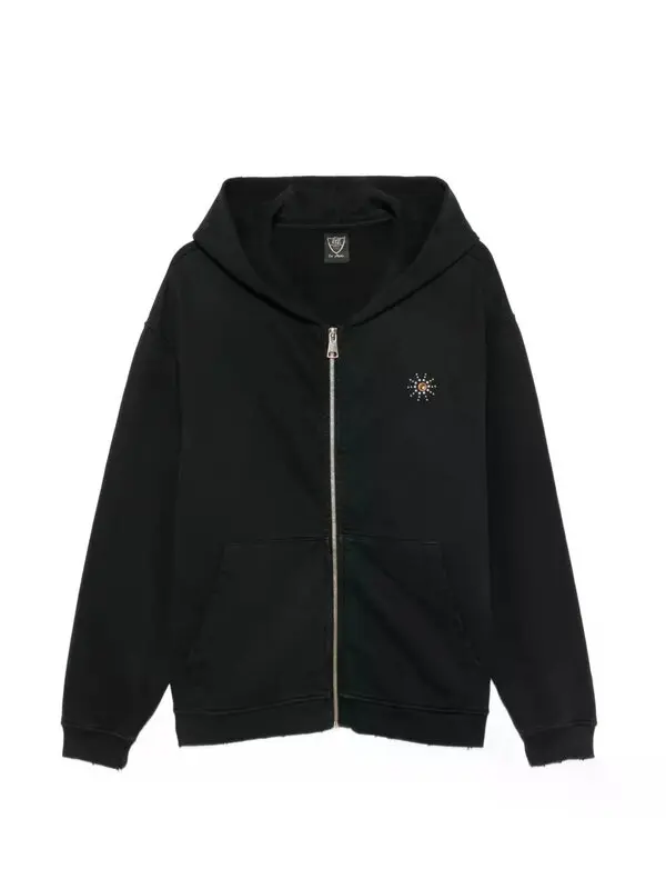 HTC LOS ANGELES Embellished Zip-up Hoodie