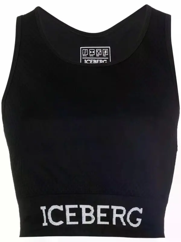 Iceberg Logo Print Tank Top