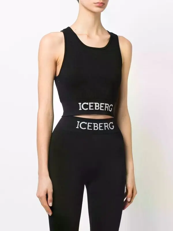 Iceberg Logo Print Tank Top