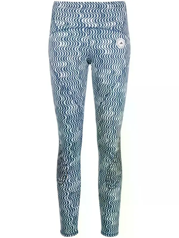 Adidas By Stella McCartney Truepace Abstract-print Running Leggings