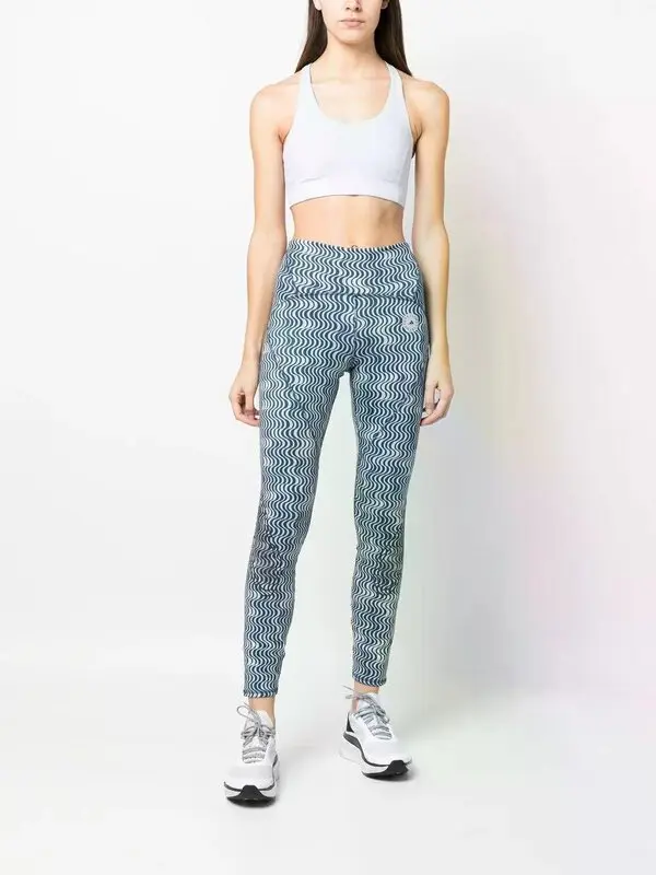 Adidas By Stella McCartney Truepace Abstract-print Running Leggings
