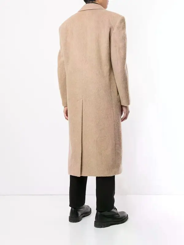 PORTS V Double-breasted Logo Coat