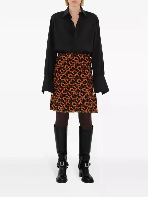 Burberry Fox Print Wool Kilt
