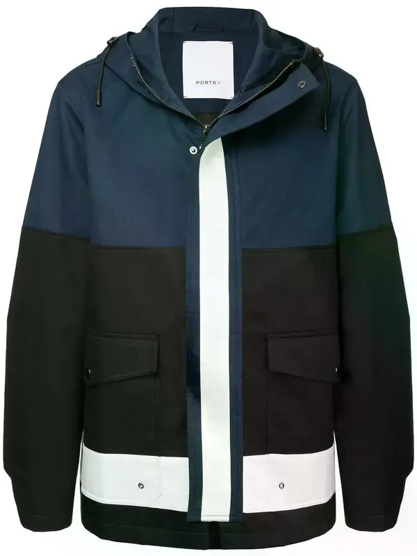 PORTS V Hooded Coat - Black